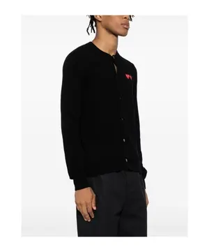 Play Comme Des Garcon Cardigan With Heart Applique