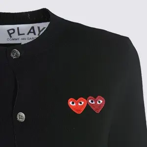 Play Comme Des Garcon Cardigan With Heart Applique