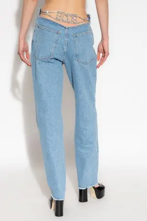 Gcds High-waist Straight-leg Jeans