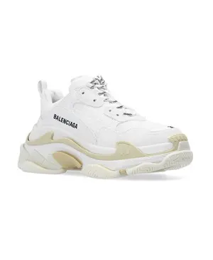 Balenciaga Triple S Lace-up Sneakers - White