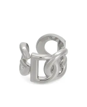 Dolce & Gabbana Dg Logo Ring - Gray