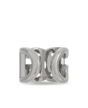 Dolce & Gabbana Dg Logo Ring - Gray