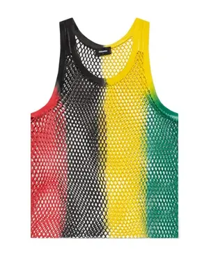 Dsquared2 Colour-block Mesh Tank Top