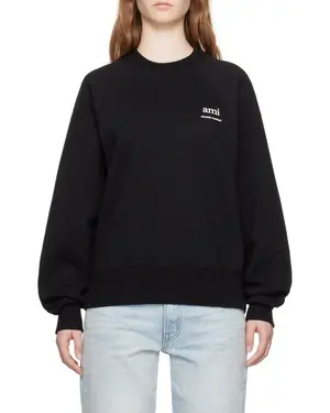 AMI Paris Logo Crewneck Sweatshirt