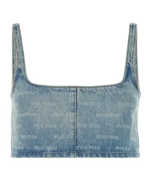 Miu Miu Square Neck Tops
