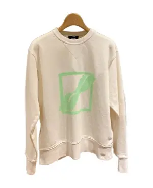 We11Done Round Neck Long Sleeve Printed Sweater