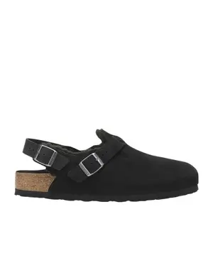 BIRKENSTOCK Tokio Buckle Detailed Slip-on Slippers - Black