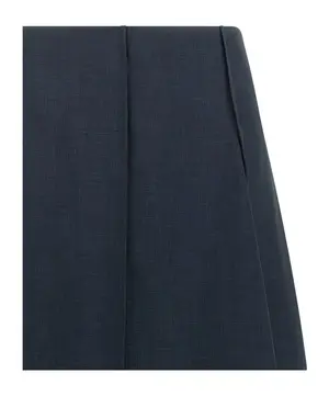 Theory Pleated Midi Skirt