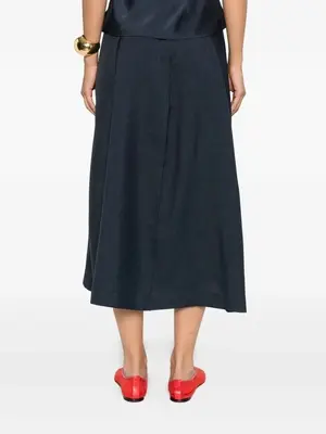 Theory Pleated Midi Skirt