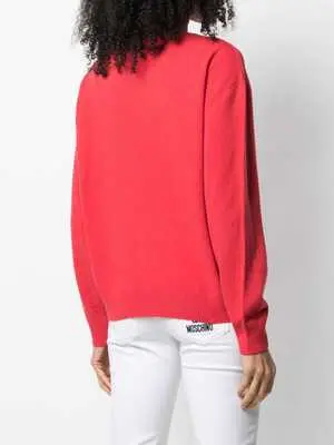 Moschino Chest Logo Pullover - Orange