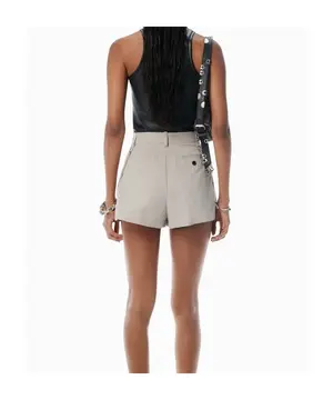 Alexander Wang Chain-detailed Pleated Shorts