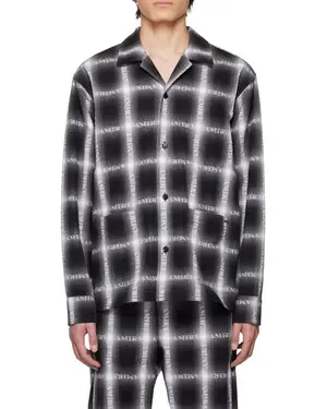 Amiri Checked Logo-print Shirt
