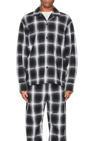 Amiri Checked Logo-print Shirt
