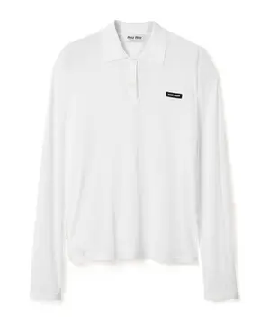 Miu Miu Long Sleeve Polo Shirt