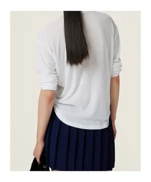 Miu Miu Long Sleeve Polo Shirt