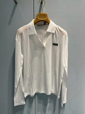 Miu Miu Long Sleeve Polo Shirt