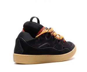 LANVIN Logo Lace-up Sneakers - Black