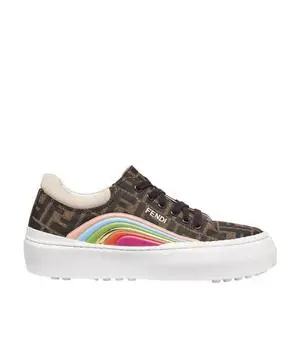 Fendi Ff Pattern Low-top Sneakers
