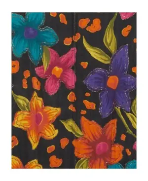 Saint Laurent Floral Crepe Teddy Jacket