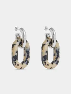 Rabanne Link Pattern Earrings
