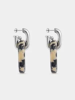 Rabanne Link Pattern Earrings