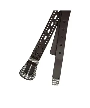 Etro Openwork Leather Belt - Brown