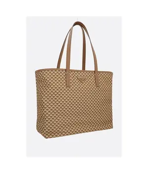 Prada Re-nylon Top Handle Bag - Caramel Color