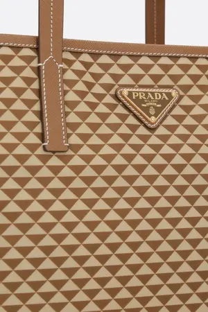 Prada Re-nylon Top Handle Bag - Caramel Color