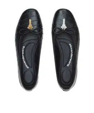 Alexander Wang Key Detail Quilted Ballet Flats