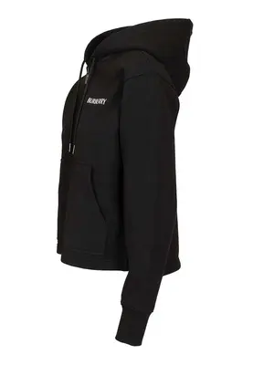 Burberry Logo Printed Zip-up Hoodie