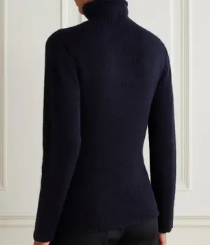 THE ROW Mariam Cashmere Turtleneck Sweater - Navy