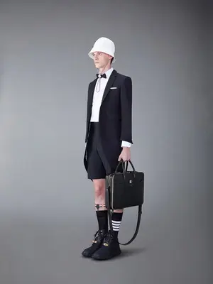 Thom Browne Double Compartment Business Bag