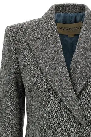 Valentino Garavani Long-sleeved Double-breasted Blazer