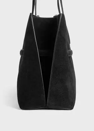 TOTEME Logo Embossed Lounge Tote Bag - Black
