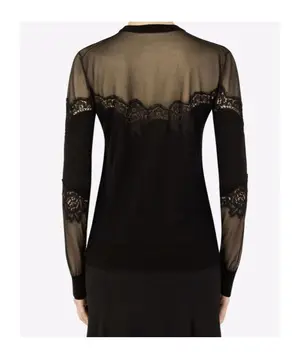 Dolce & Gabbana Lace Trim Cardigan