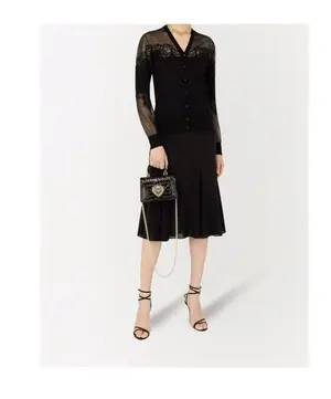 Dolce & Gabbana Lace Trim Cardigan
