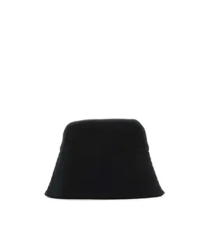 PATOU Logo Printed Bucket Hat - Black