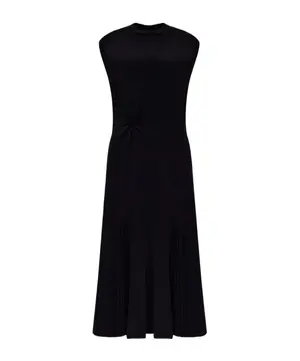 AERON Gulf Ribbed Maxi Dress - Black