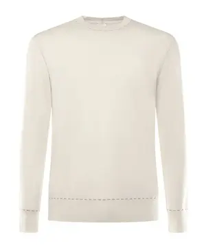 Eleventy Stitch-detailed Crewneck Knitted Jumper - No