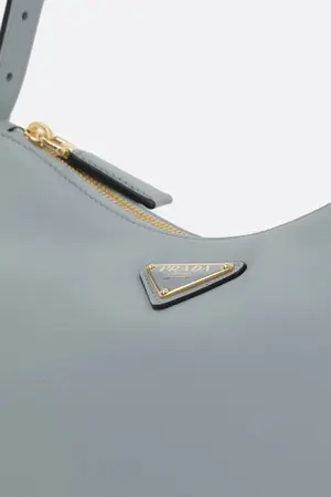 Prada Medium Shoulder Bag With Gold Hardware - Powder Blue