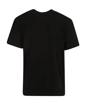 MSGM Logo Printed Crewneck T-shirt - Black