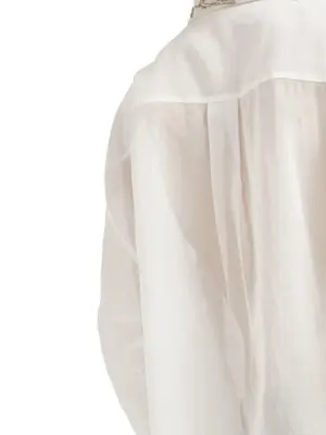 Brunello Cucinelli Floral Embroidered Shirt