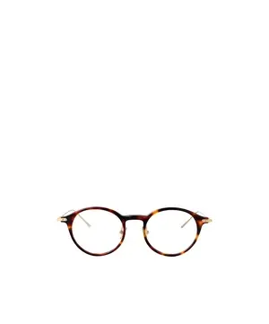 Linda Farrow Geometric Tortoiseshell Eyeglasses