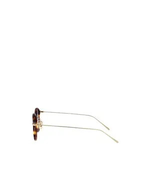 Linda Farrow Geometric Tortoiseshell Eyeglasses