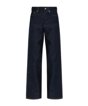 Dries Van Noten Straight Leg Jeans With Belt Loops
