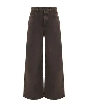 FRAME The Collegiate Wide-leg Trousers - Black