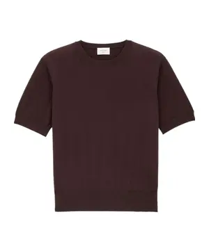 Saint Laurent Wool T-shirt Sweater - Marron