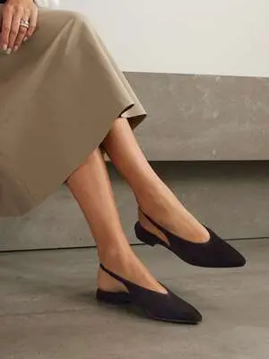 Loro Piana Slingback Flat Sandals