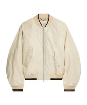 Dries Van Noten Zip-detail Coated Bomber Jacket - No
