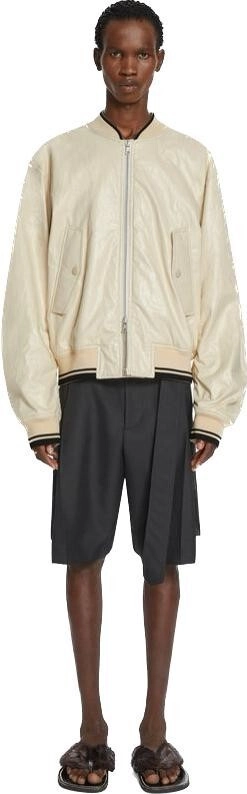 Dries Van Noten Zip-detail Coated Bomber Jacket